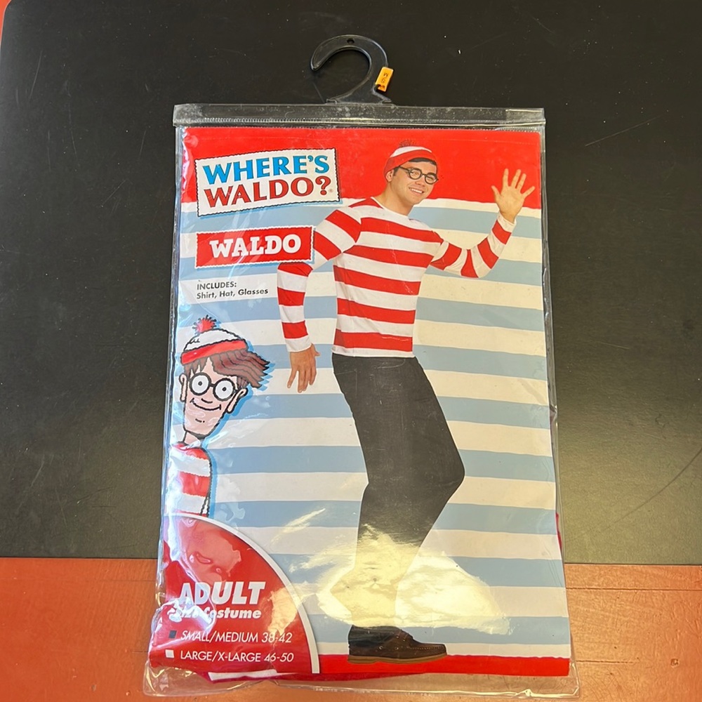 Where’s Waldo? Size Small/Medium Adult Halloween Cost… - Gem